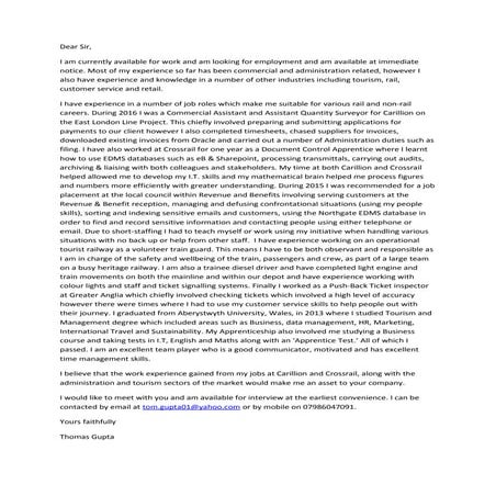 Cover Letter Linkedin Profile | PDF