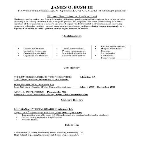 james-bush-resume-2016 | PDF