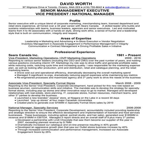 Dave Worth's 2016 resume | DOC