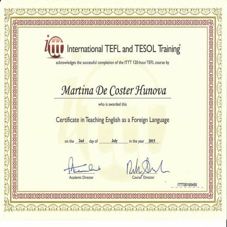 ittt certificate | PDF