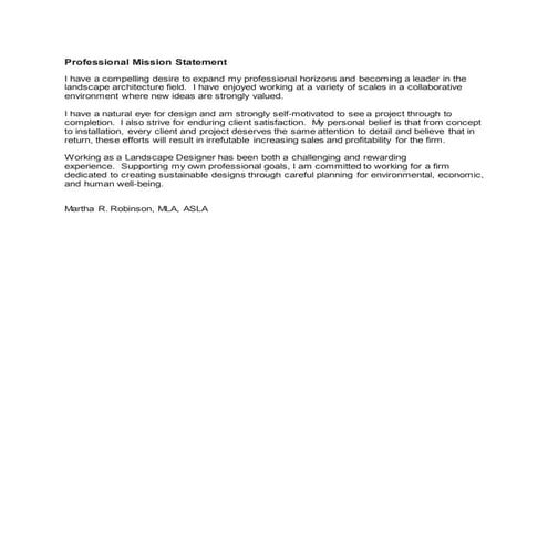 MISSION STATEMENT | DOCX