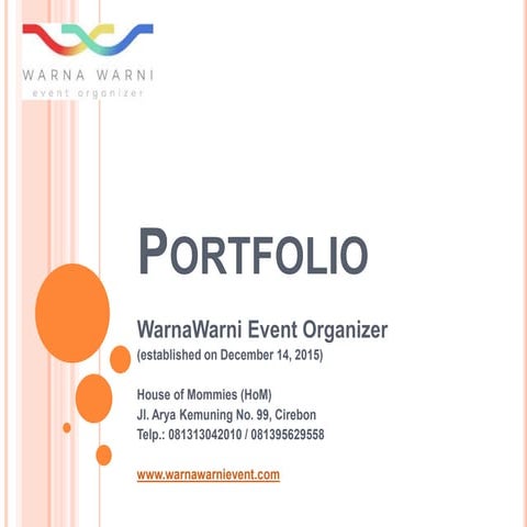 Portfolio WarnaWarni Event Organizer | PPTX