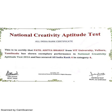 NCAT Certificate | PDF