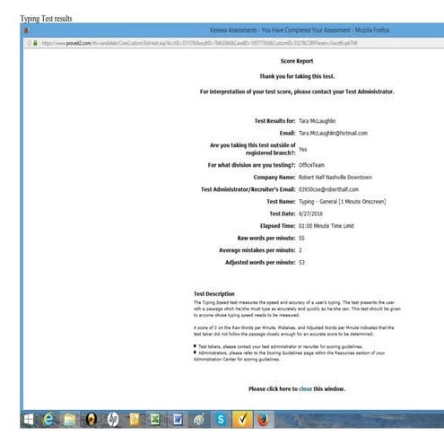 Prove it test results | PPT