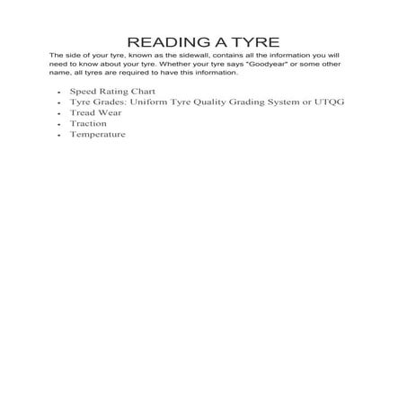 READING A TYRE | PDF | Physics | Science