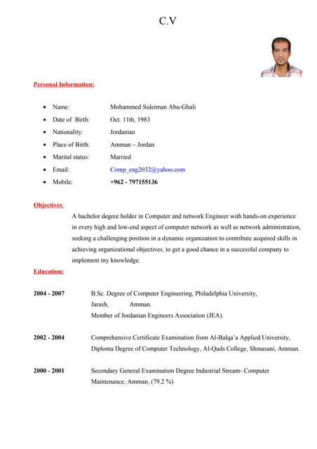 Ahmed's cv | PDF