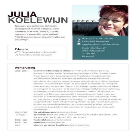 CV_Julia_Koelewijn_2016_v (002) | PDF