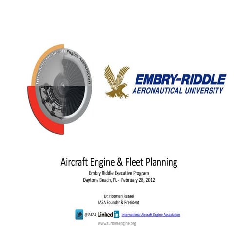 IAEA Embry Riddle Aircraft Engine & Fleet Planning February 28 2013 | PDF