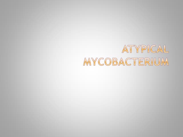 Mycobacterium | PPTX