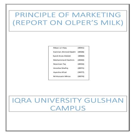 Olpers Report | DOCX