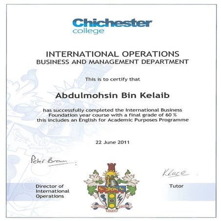 certificate-foundation year | PDF