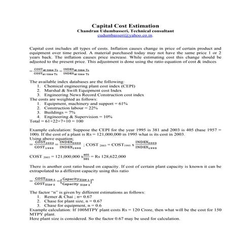 Cost Estimation | PDF