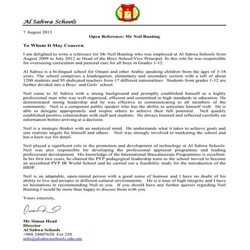 Open Reference Neil Bunting August 2013 | PDF