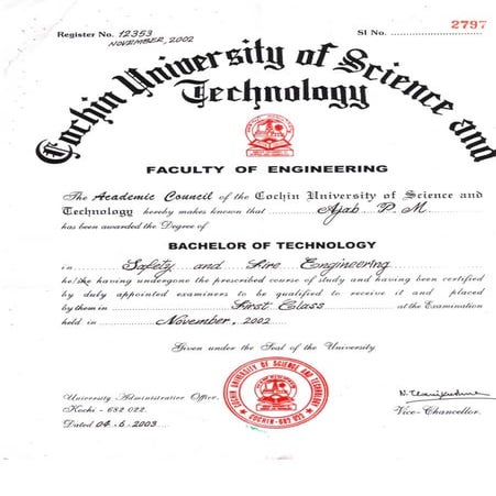 B.Tech certificate | PDF
