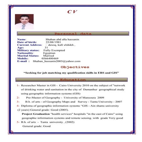 cv shaban english | PDF
