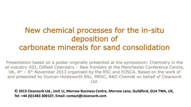 Sand Problem in Oil Wells | PPTX