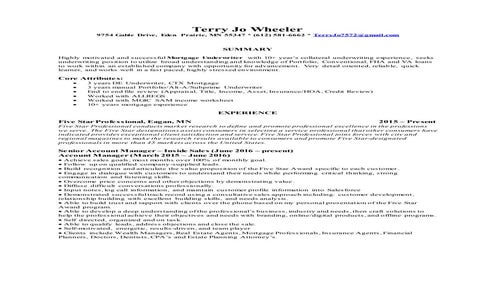 George LaFleur Resume