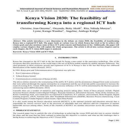 Kenya Vision 2030-3566 | PDF