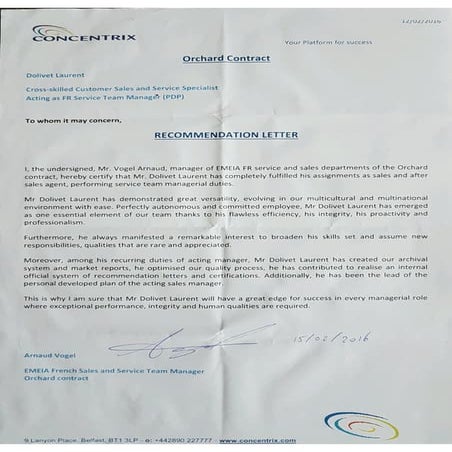 Recommendation letter CNX | PDF