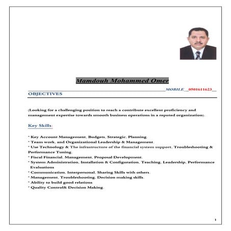 Mamdouh Omer presentations