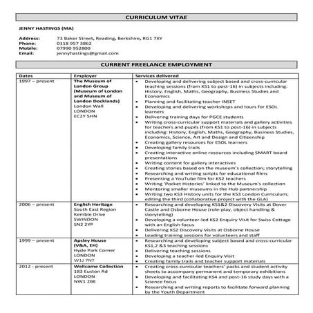 Jenny_Hastings_CV_2017 | PDF