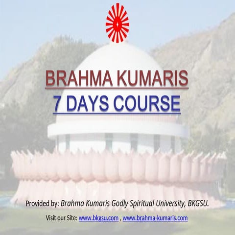 ppt on basic 7 days course for real well being | PPT