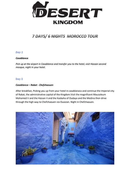 3 Days Desert Tour | PDF