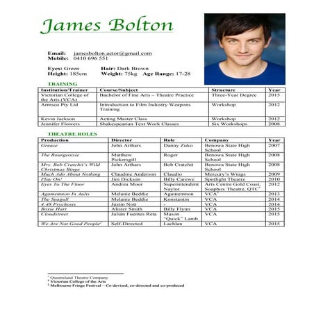 James Bolton - CV | PDF