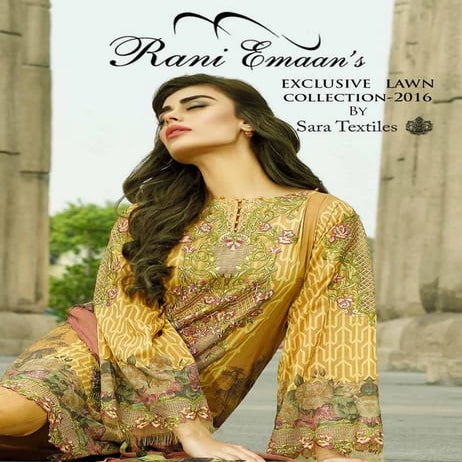 Rani Emaan's By Sara Textiles Lawn Volume I | PDF