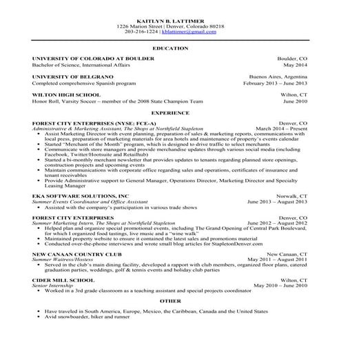 Kaitlyn Lattimer resume 1.2015