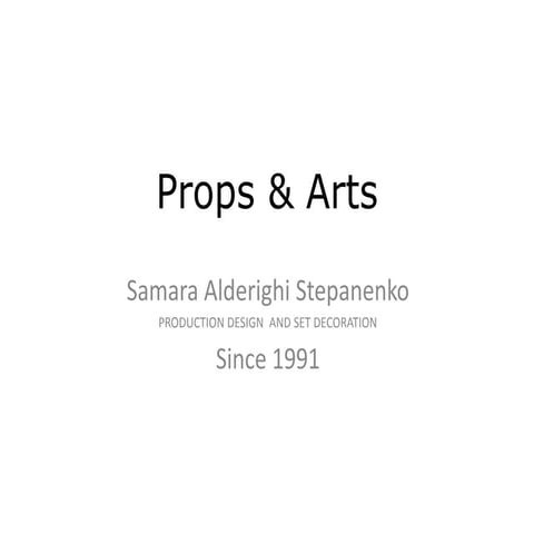 Props & Arts | PPT | Free Download