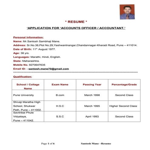 Santosh Mane_Resume | DOC
