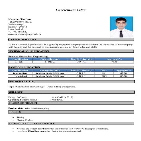 NEW RESUME Navneet's | PDF