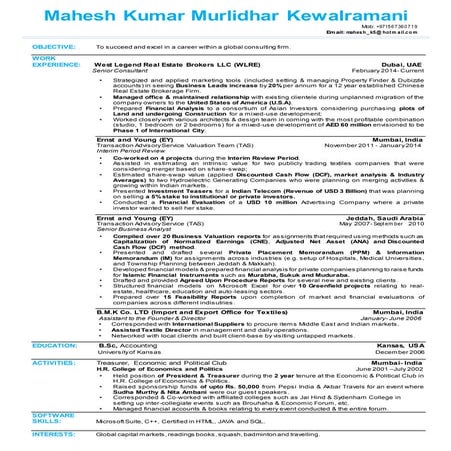 Resume of Mahesh K. M. K 1-2 | PDF
