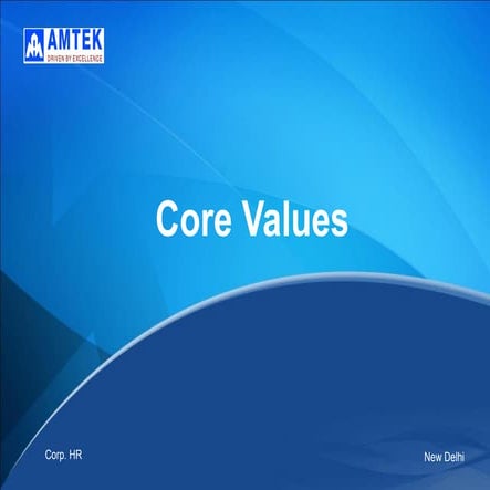 Core Values | PPT