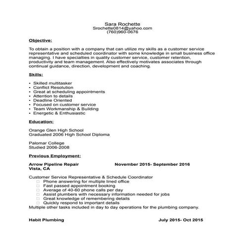 Sara Resume(1) | RTF