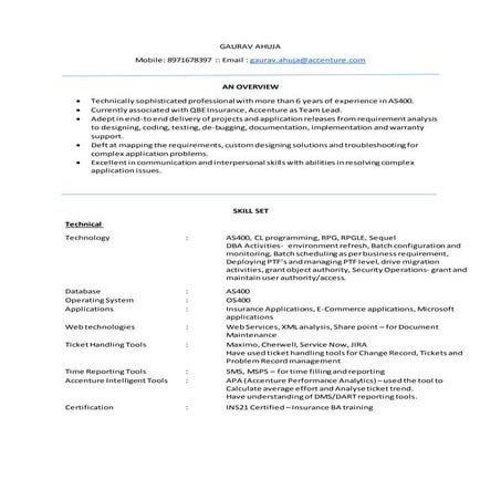 Gaurav Ahuja- Resume | PDF