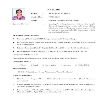 Akanksha Resume | PDF