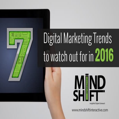 Digital Marketing Trends of 2016 | PPT
