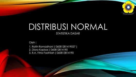 Distribusi Normal | PPT