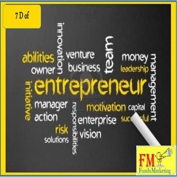 7 d of entrepreneurs | PPT