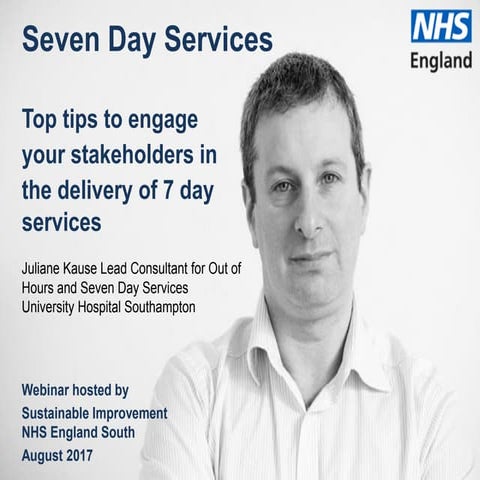 Seven Day Services - Top tips to engage your stakeholders in the ...
