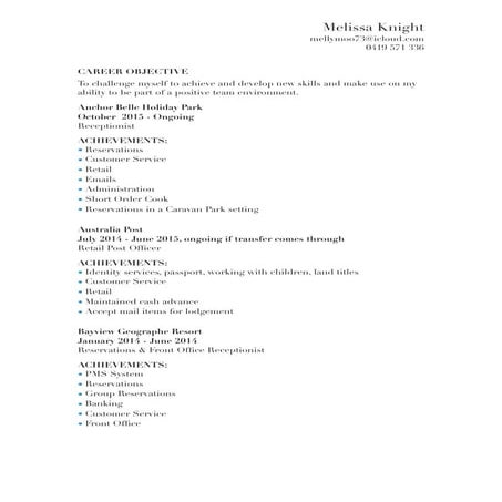 Mel Knight Resume 2016 | PDF