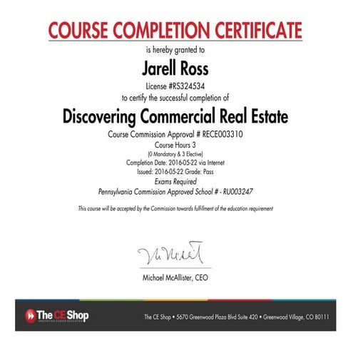 Discovering Commercial Real Estate | PDF