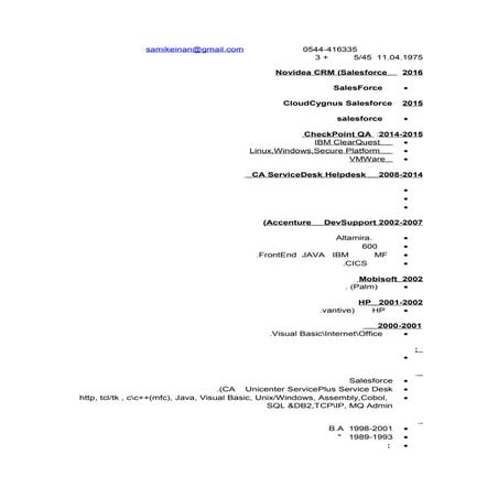 Sami Keinan CV | DOC