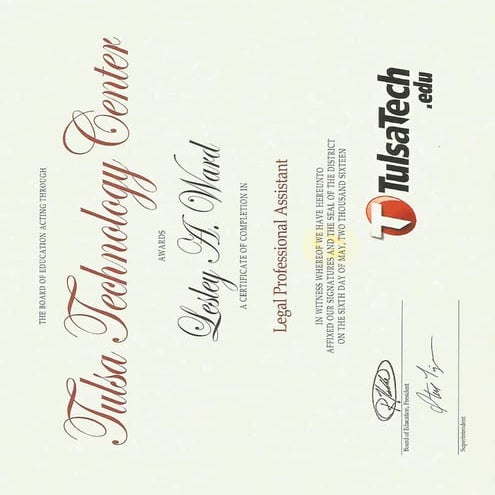 Tulsa Tech Grad Cert | PDF