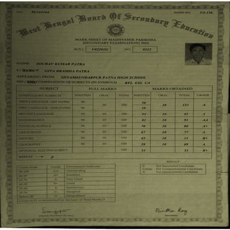 10th marksheet | PDF