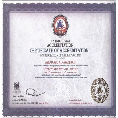 Hydrostatic test Level two | PPT