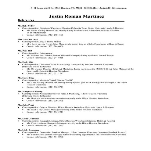 Justin Martinez presentations