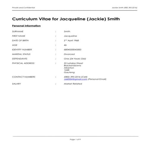 M A MATSEKE CV | DOC